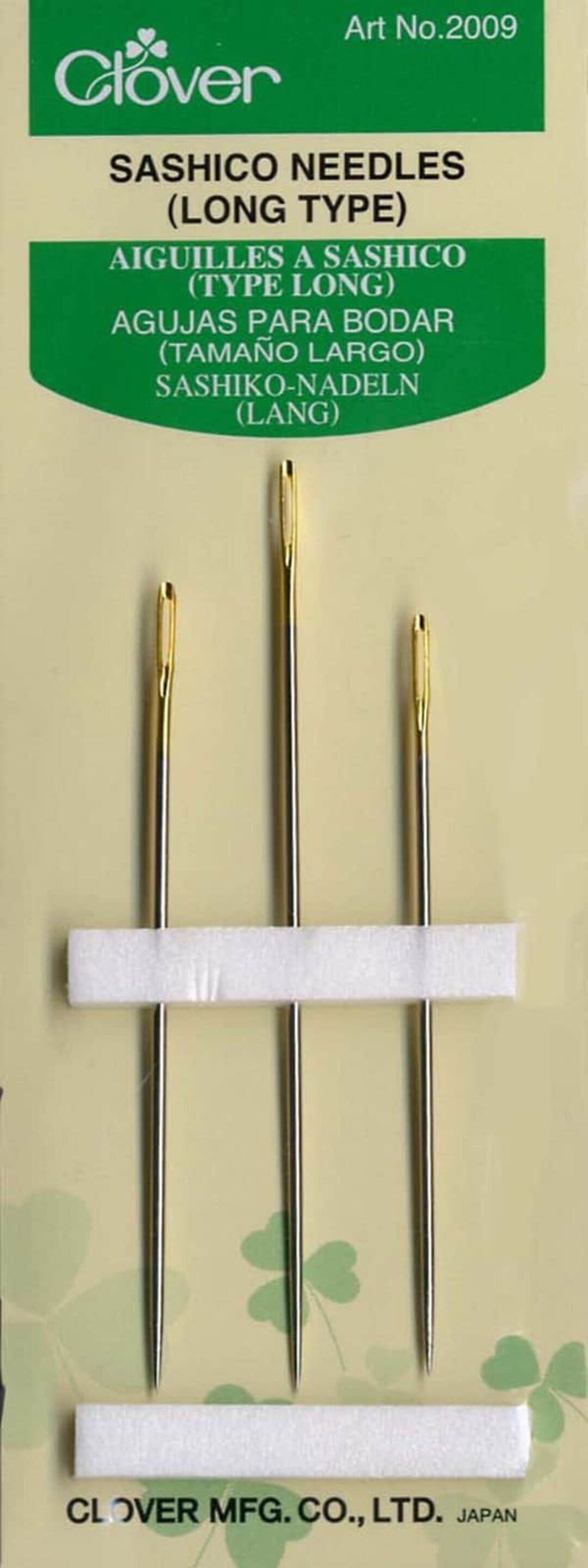 Long Sashiko Hand Sewing Needles Package of 3 by Clover - Etsy