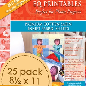 Electric Quilt (EQ) Printables Premium Cotton Satin Inkjet 25 Fabric ...