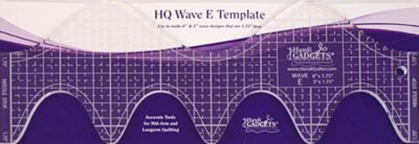 Handiquilter Wave Ruler E 3 Inch & 6 Inch Longarm Template - Etsy
