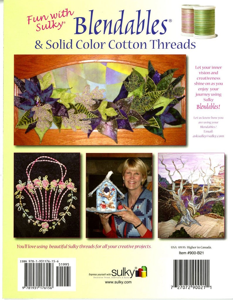 Fun With Sulky Blendables and Solid Cotton Threads - Etsy