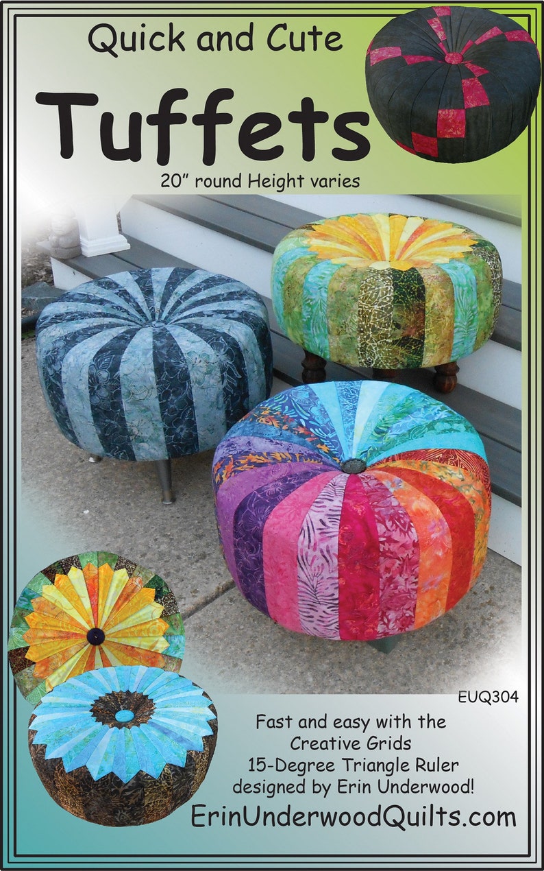 Quick And Cute Tuffets Ottoman Poof Sewing Pattern By Erin Underwood