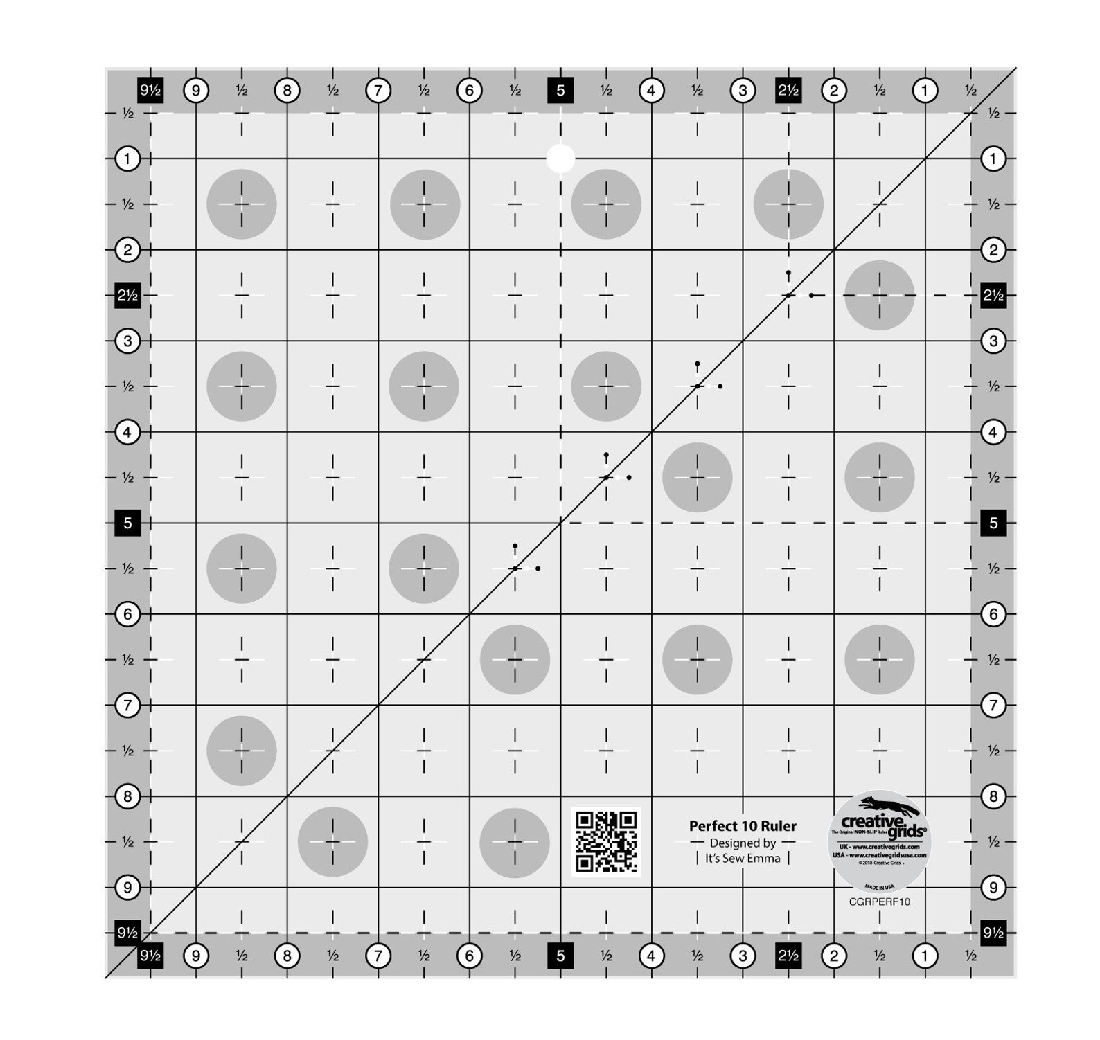Creative Grids Perfect 10 Ruler CGRPERF10 - Etsy