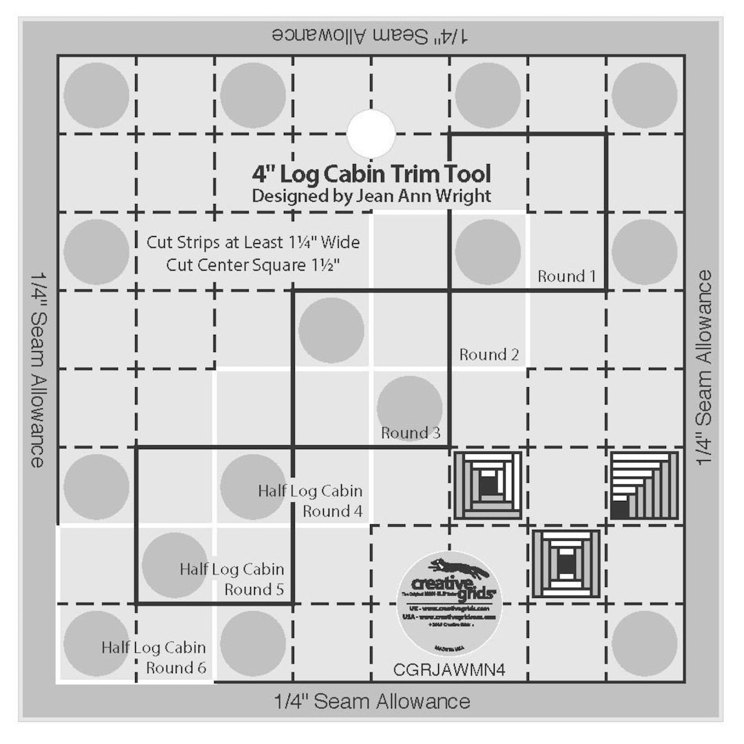 Creative Grids 4-inch Log Cabin Trim Tool (CGRJAWMN4) - Etsy