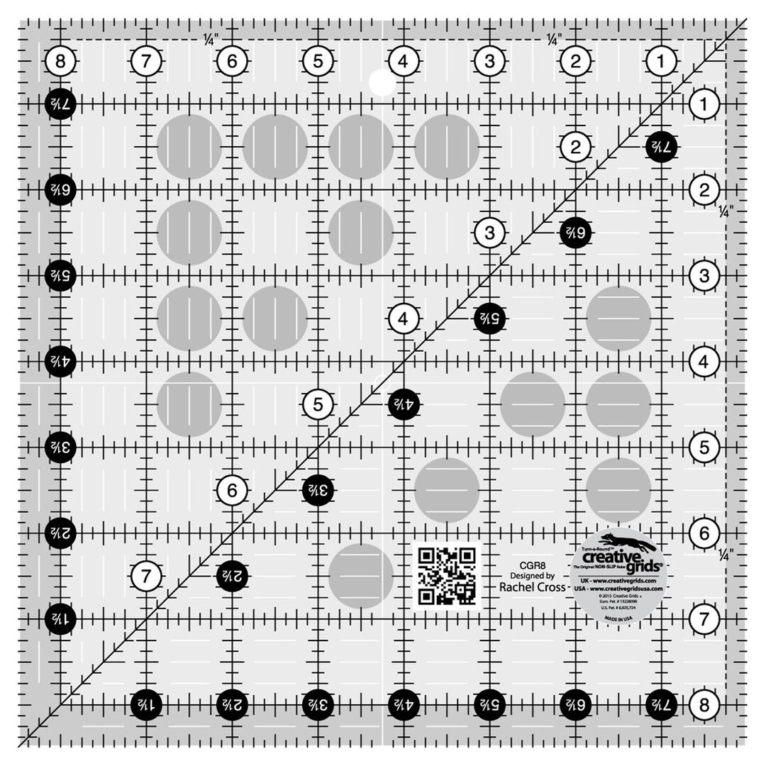 Creative Grids 8-1/2-inch Square Quilt Ruler (CGR8) - Etsy
