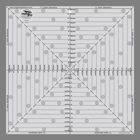 Creative Grids 14-1/2 X 14-1/2-inch Square It up and Fussy Cut - Etsy