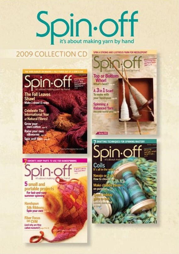 Spin-off Magazine making Yarn by Hand 2009 Collection Issues - Etsy
