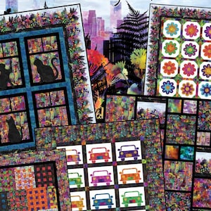 Urban Jungle Quilts Pattern Book by Jason Yenter for in the Beginning ...