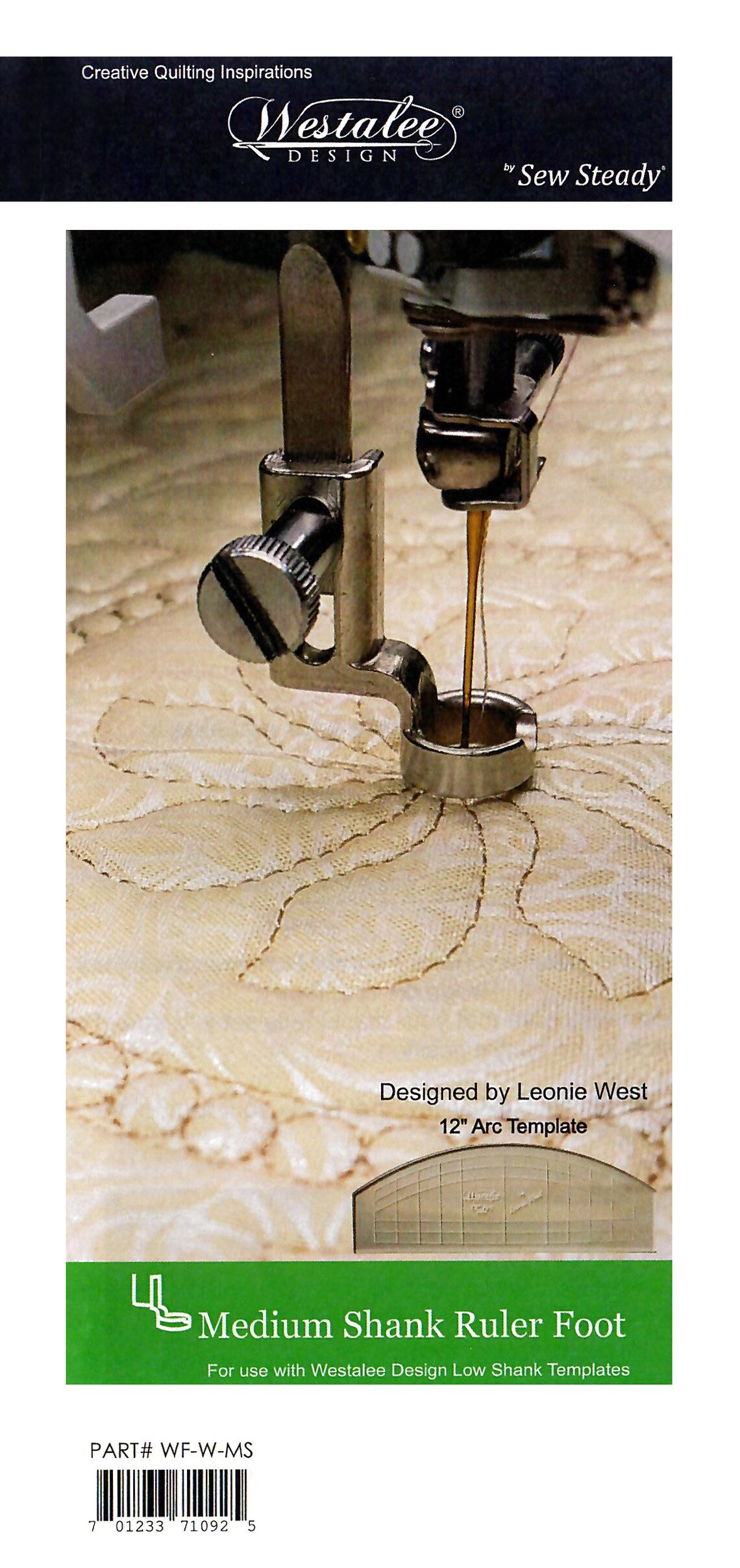 Medium Shank Ruler Foot With 3mm Arc Template for 12-inch - Etsy