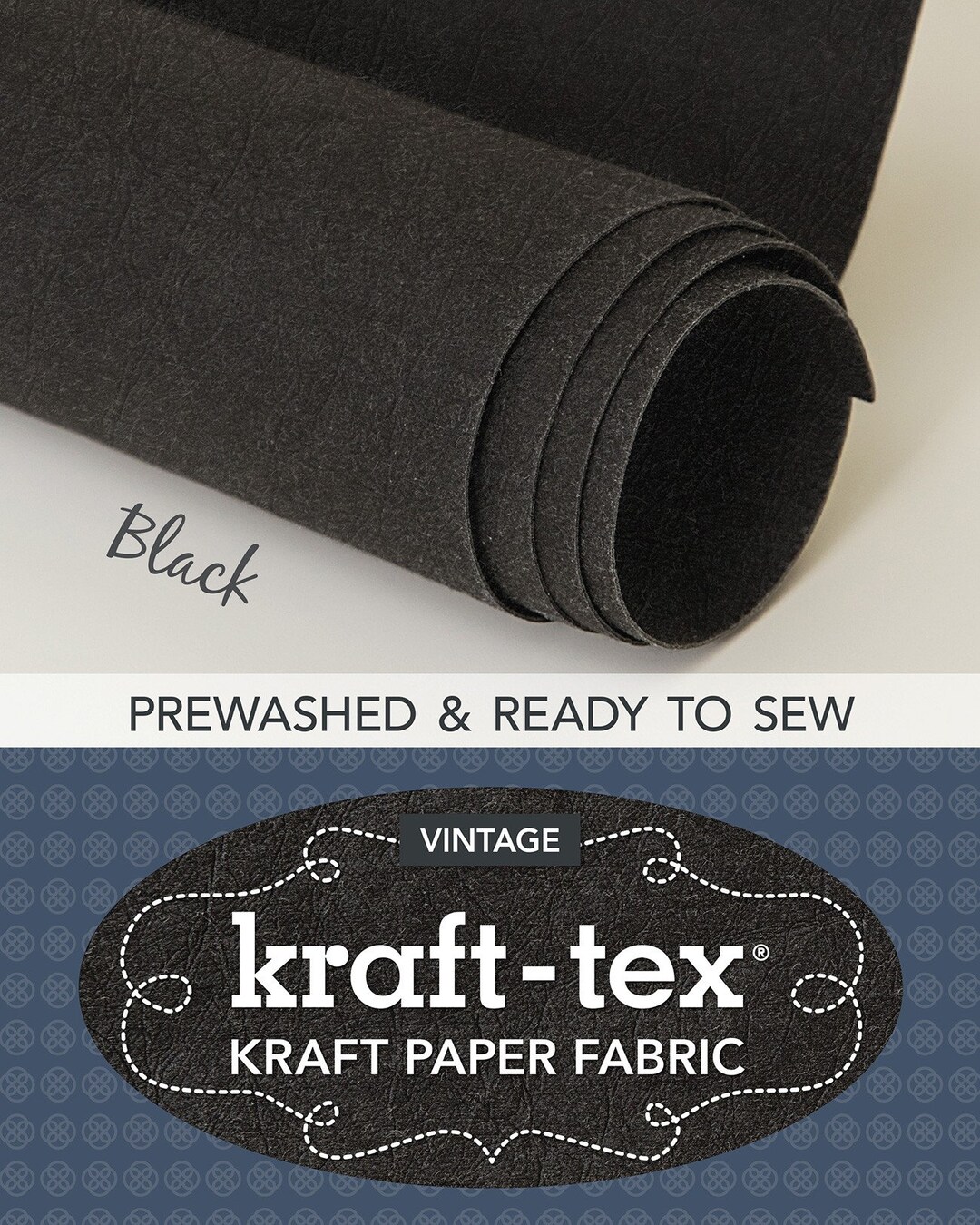 Kraft-tex Roll, Vintage Black Prewashed, 18.5 Inches X 28.5 Inches - Etsy