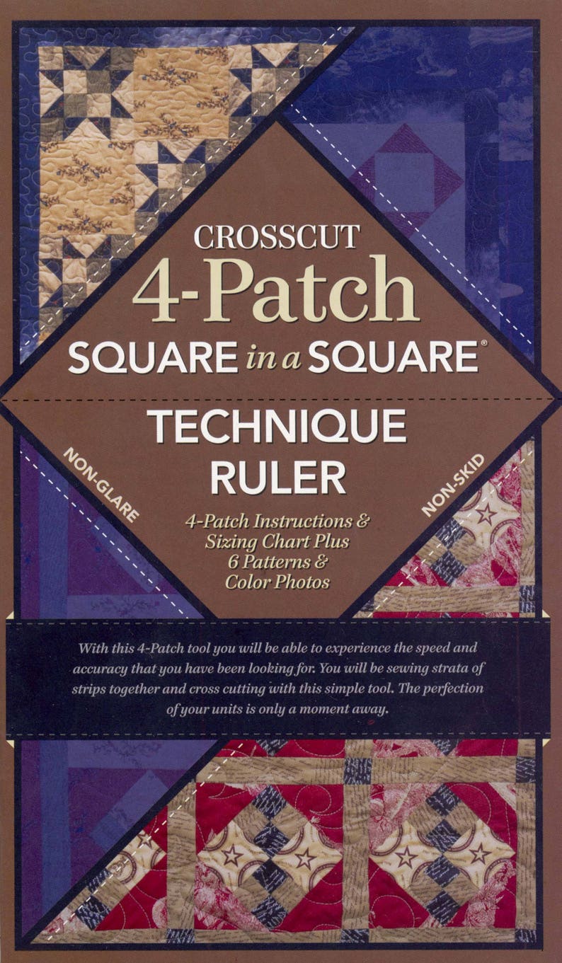 Crosscut 4 Patch Ruler With Book - Etsy