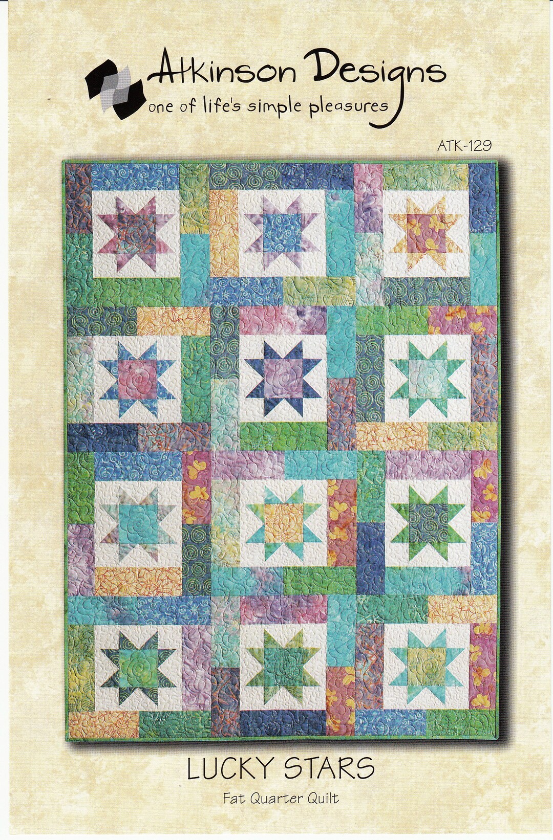 Lucky Stars Quilt Pattern by Terry Atkinson of Atkinson Designs - Etsy