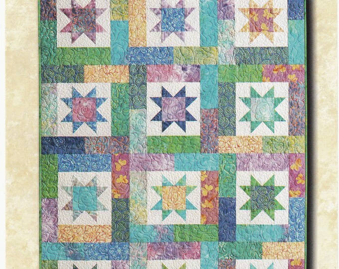 Lucky Stars Quilt Pattern by Terry Atkinson of Atkinson Designs - Etsy