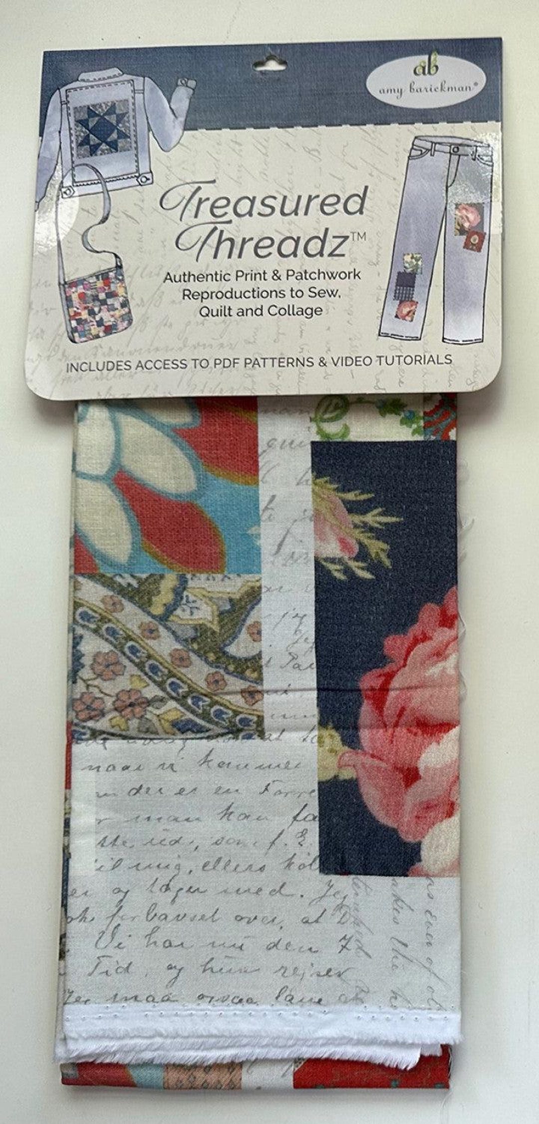 Roses & Daises Patchwork Fabric Panel by Amy Barickman for Treasured Threadz - Etsy
