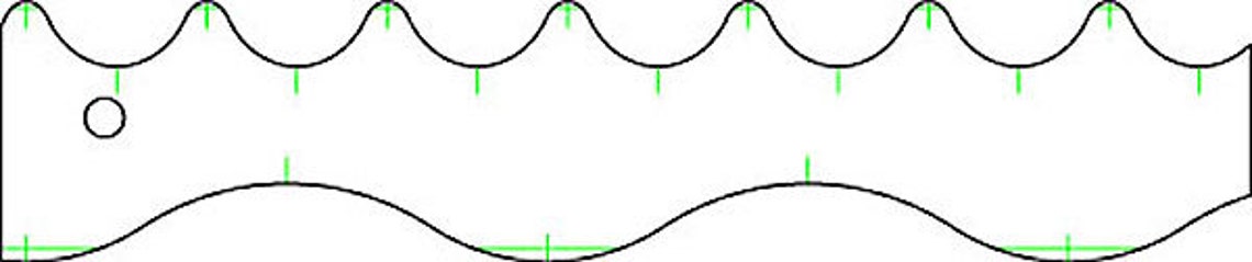 Squiggle Two Waves 12-inch Longarm Machine Quilting Templates - Etsy
