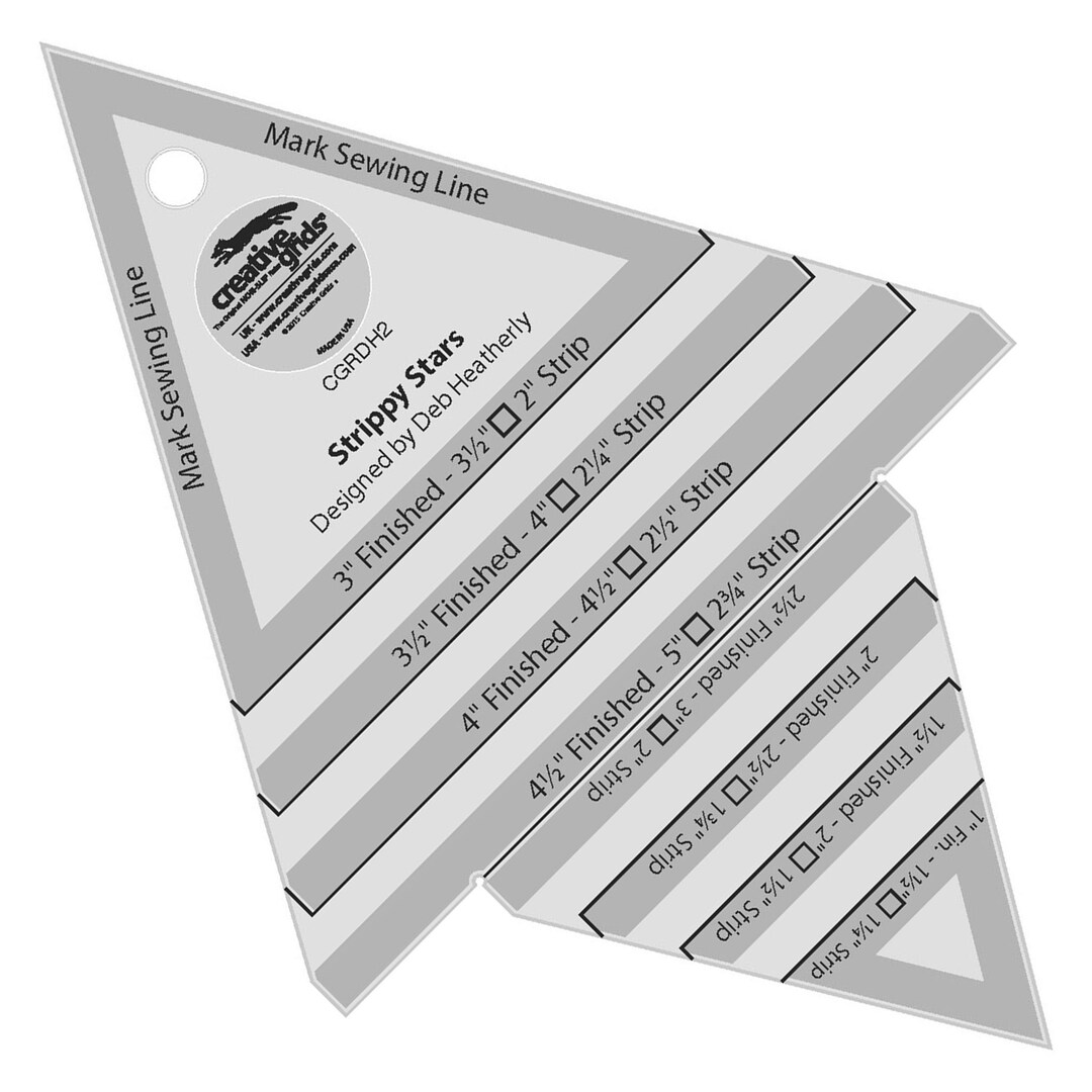 Creative Grids Strippy Stars Tool 5-inch X 7-1/2-inch (CGRDH2) - Etsy