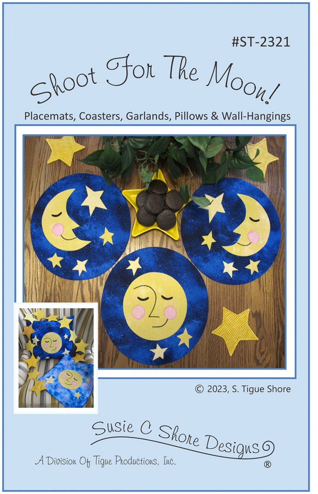 Reach for the Moon Sewing and Quilt Pattern by Suzanne Tigue Shore for ...