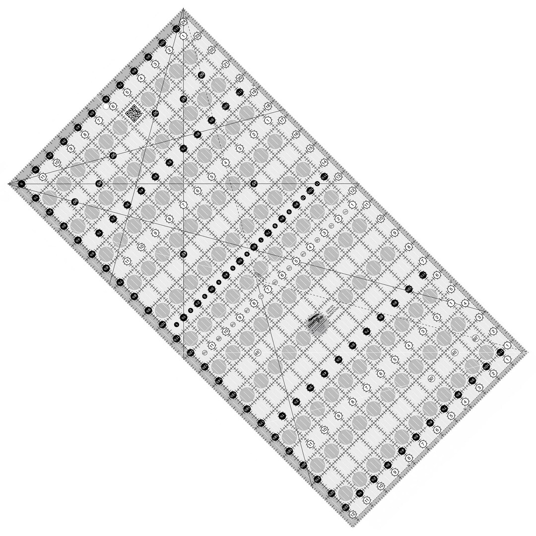 Creative Grids 12-1/2-inch X 24-1/2-inch Rectangular Quilt Ruler ...