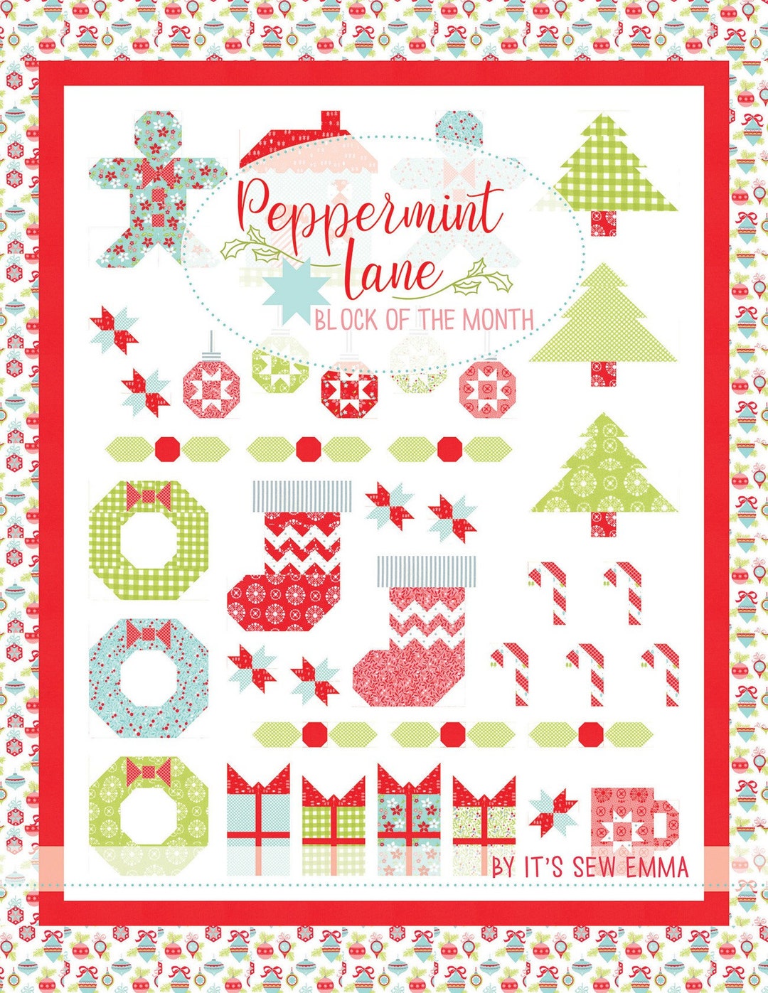 Peppermint Lane Block of the Month - Etsy
