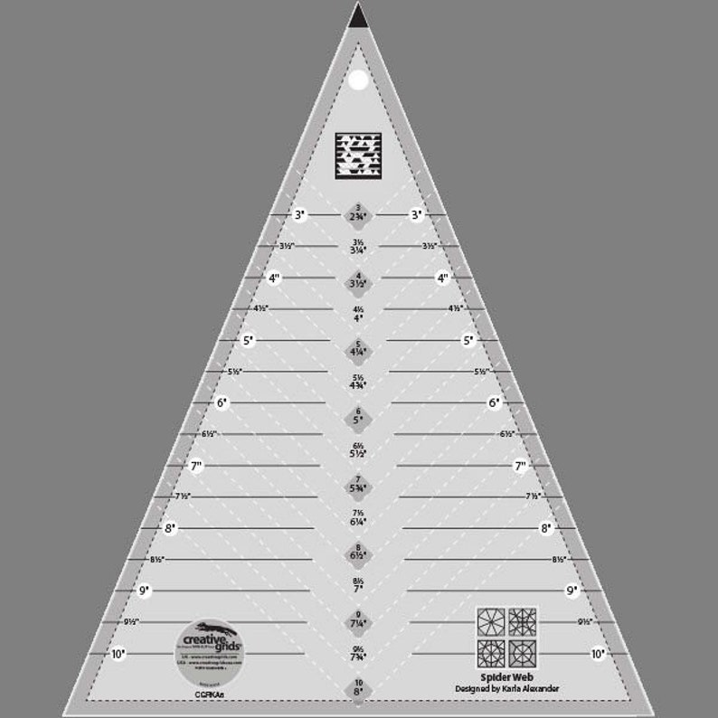 Creative Grids Spider Web Quilt Ruler CGRKA6 - Etsy