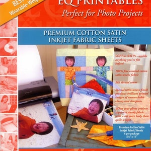 Electric Quilt Eq Printables Premium Cotton Satin Inkjet Fabric Sheets ...