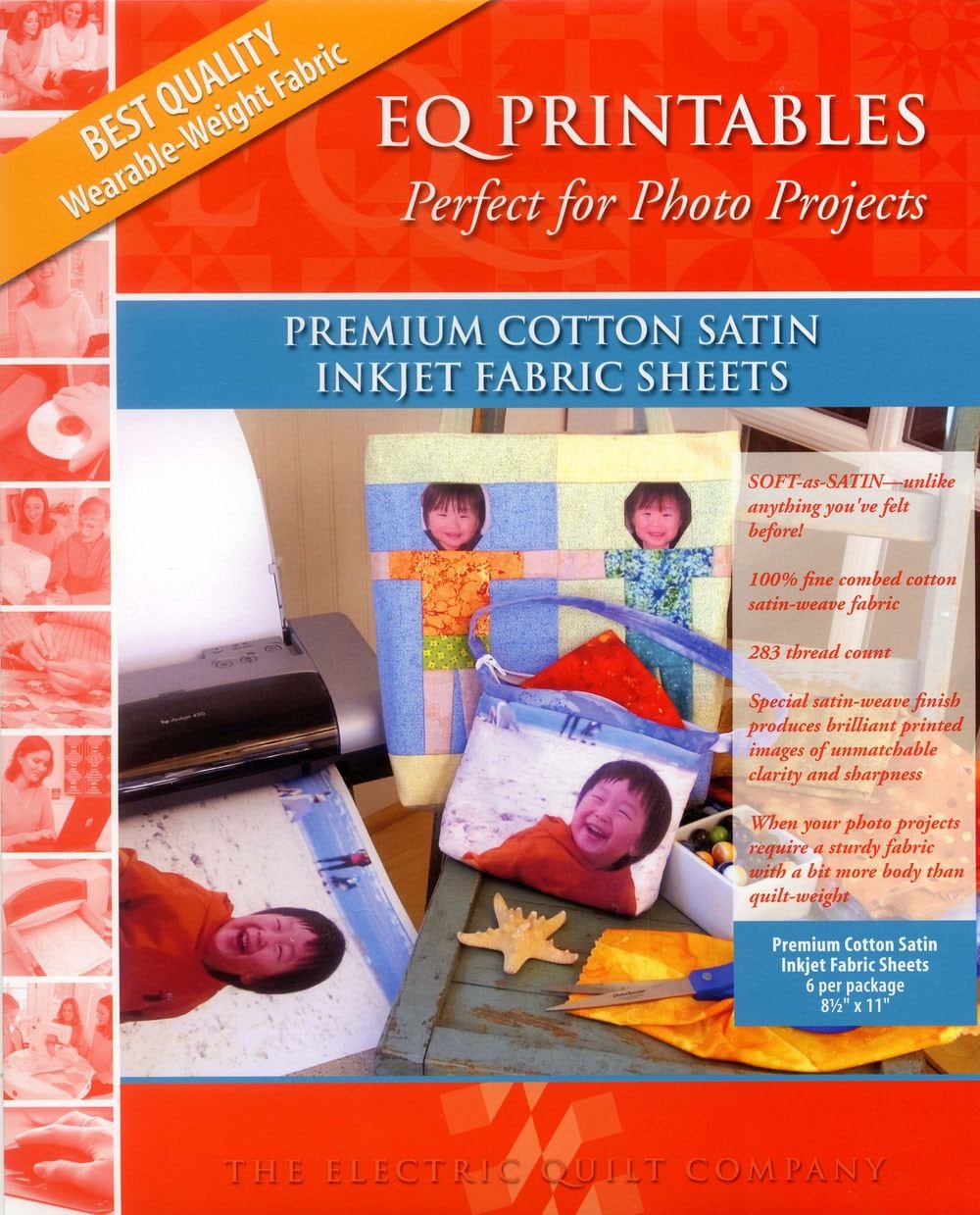Electric Quilt Eq Printables Premium Cotton Satin Inkjet Fabric Sheets ...