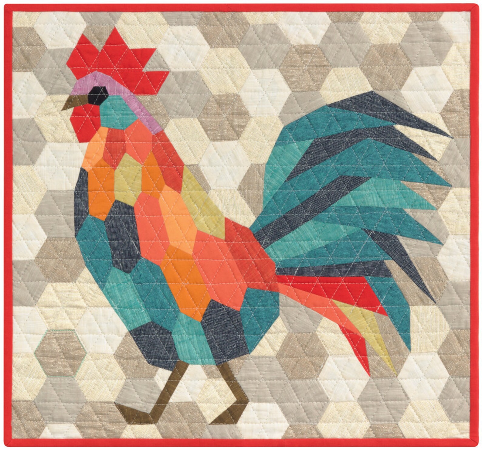 The Rooster Quilt Pattern: an English Paper Piecing Project by Violet ...