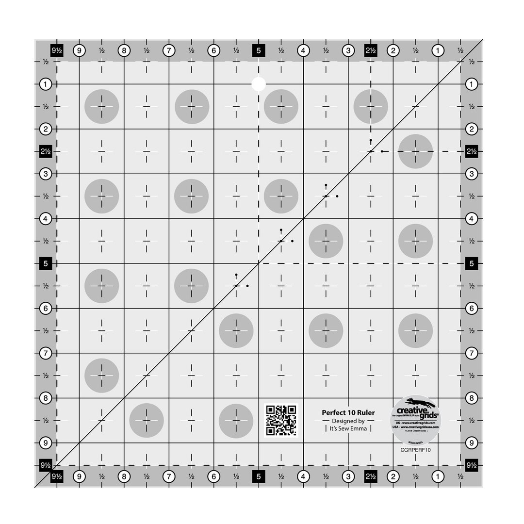 Creative Grids Perfect 10 Ruler (CGRPERF10) - Etsy