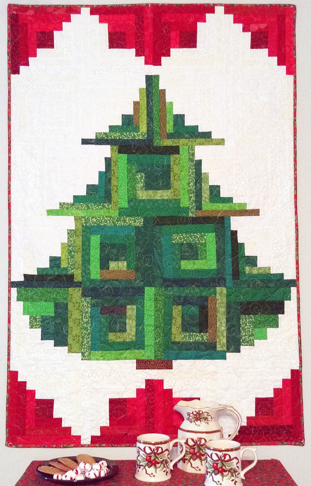 Trim the Tree Quilt Pattern by Jean Ann Wright for Cut Loose Press - Etsy