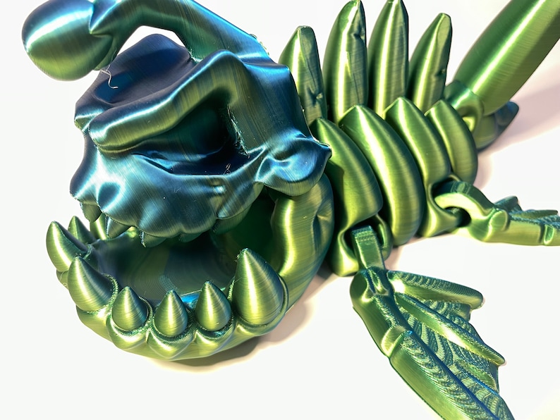 3d Printed Articulated Flexi Skeleton Angler Fish High Quality Fidget ...