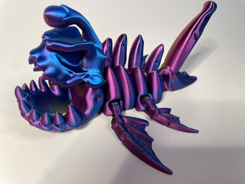 3D Printed Articulated Skeleton Angler Fish Fidget Toy – Flexi Deep Sea ...