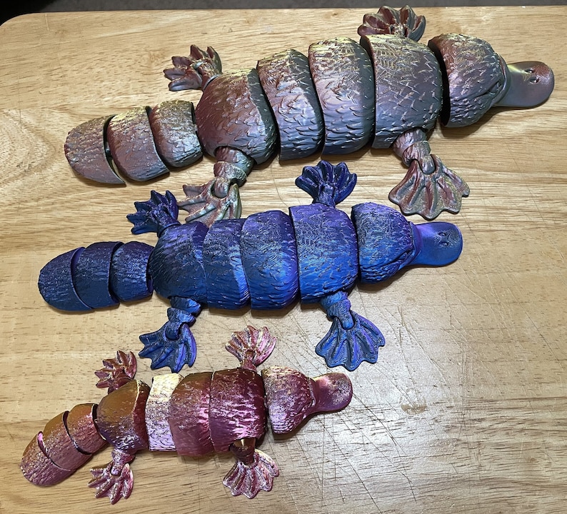 3d Printed Articulated Flexi Platypus High Quality Fidget Figurine ...