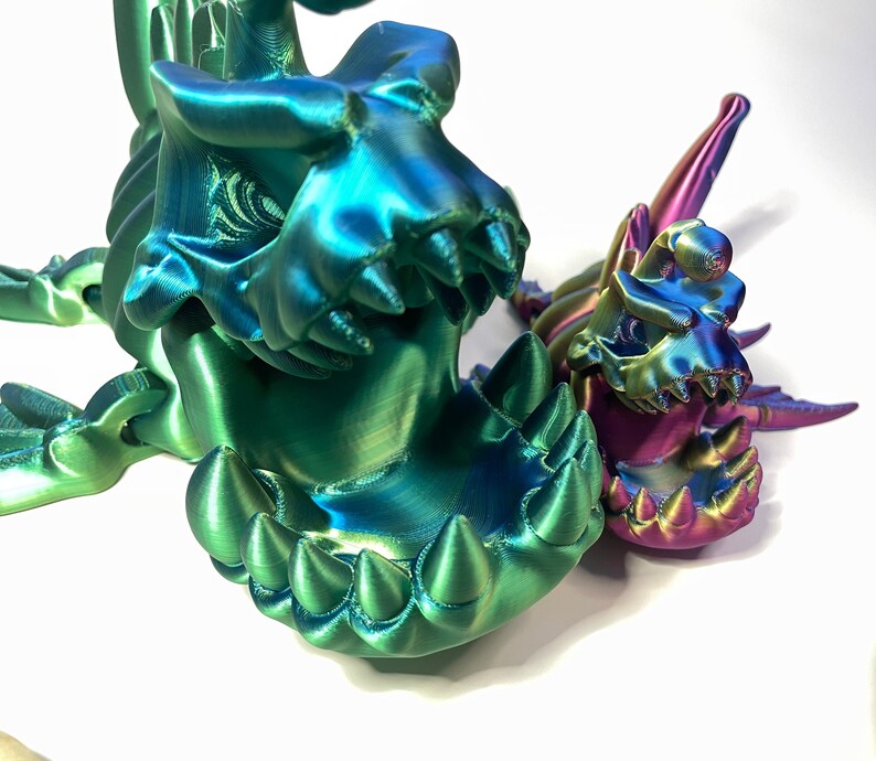 3D Printed Articulated Skeleton Angler Fish Fidget Toy – Flexi Deep Sea ...
