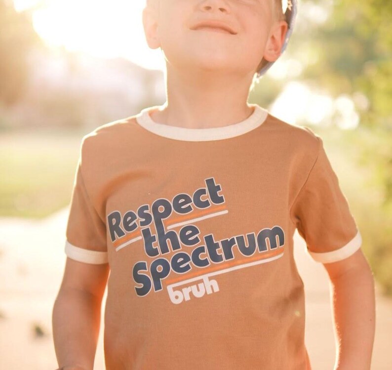 Respect the Spectrum Bruh Kids Ringer Tee - Etsy