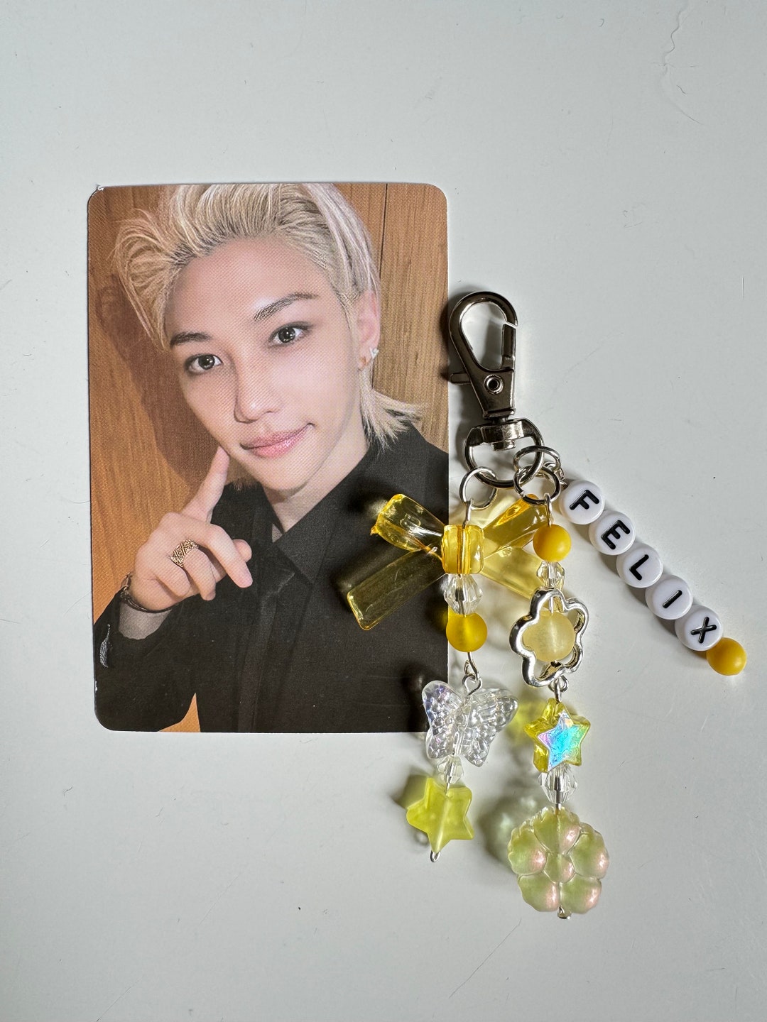 Custom Stray Kids Felix Bias Keychain Charm - Etsy