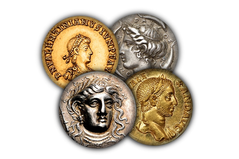 Vintage Coin Coaster Set Cork Backed Coasters Coaster Set - Etsy