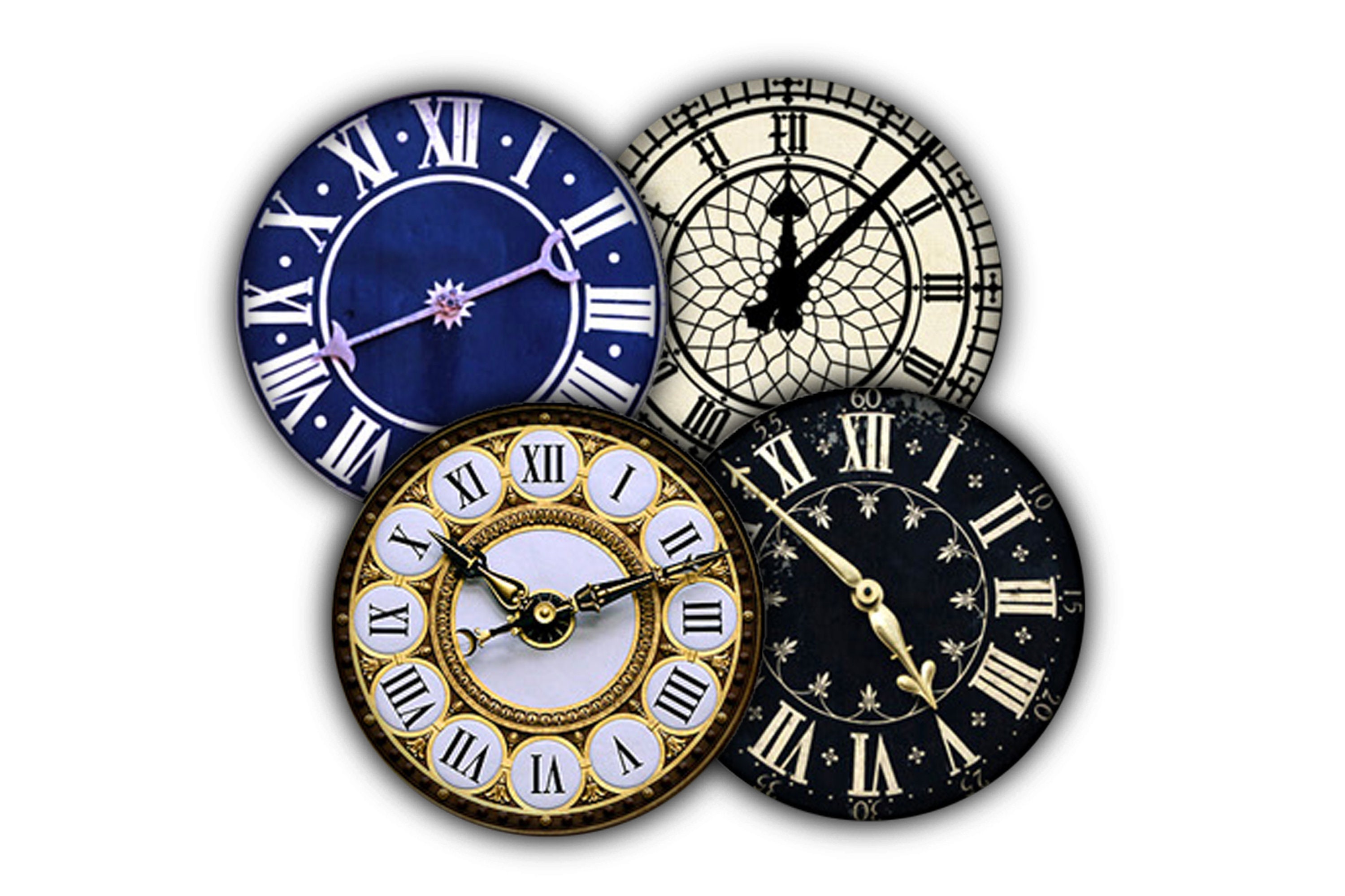 Vintage Clock Coasters Drink Coasters Coasters Tableware | Etsy