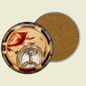 Nautical Compass & Map Drink Coasters, Coasters, Tableware, Barware ...