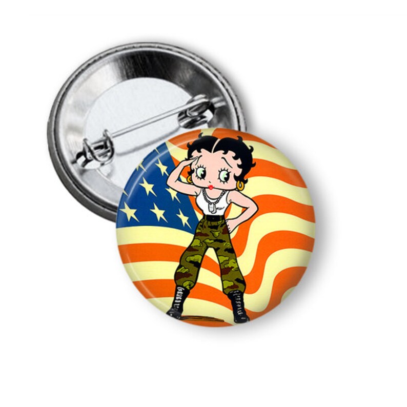Betty Boop Pin Back Buttons Backpack Pins Jacket Buttons | Etsy