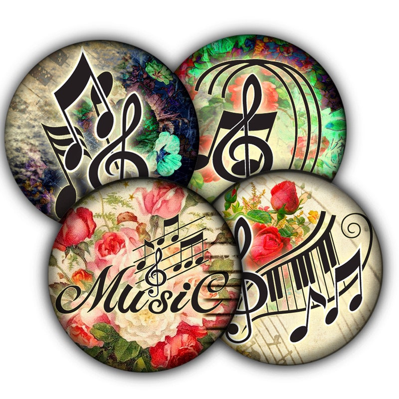 Christmas Music Button - Etsy