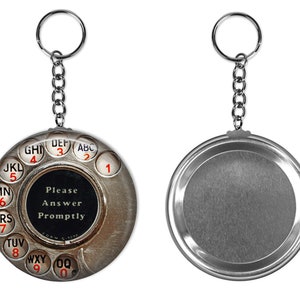 Vintage Phone Dial Keychain, Key Keeper, Key Fob, Car Keychain, Party ...