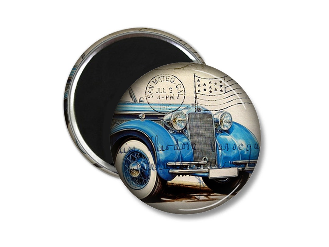 Antique Car Magnets, Fridge Magnets, Round Magnets, Button Magnets ...