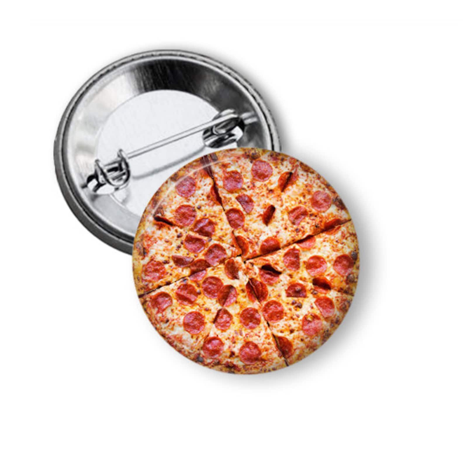 Yummy Pizza Pin Back Buttons Backpack Pins Jacket Buttons - Etsy