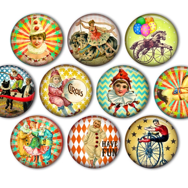 Circus Buttons - Etsy
