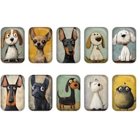 Personalized Dog Magnets - Hand Drawn | Custom Pet Magnets, Dog Head ...