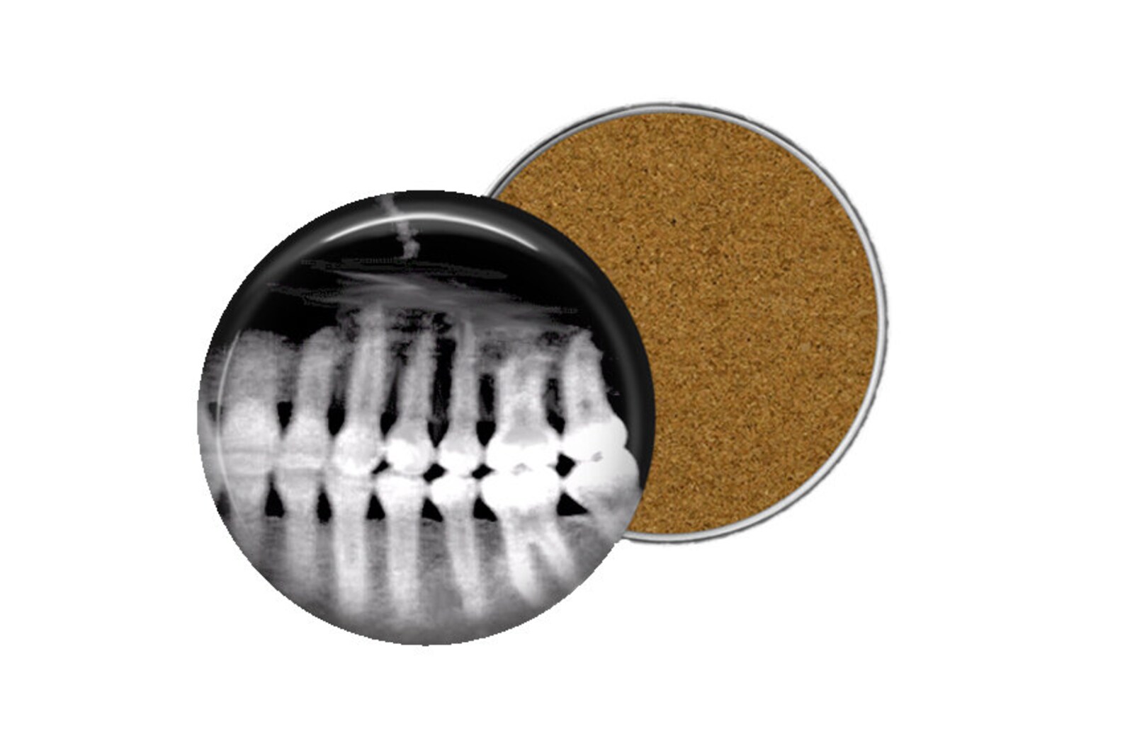 Dental Xray Coasters, Halloween, Goth, Drink Coasters, Button Coasters ...