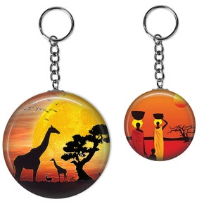 African Culture Keychain, Keyring, Party Favor Keychain, Custom ...