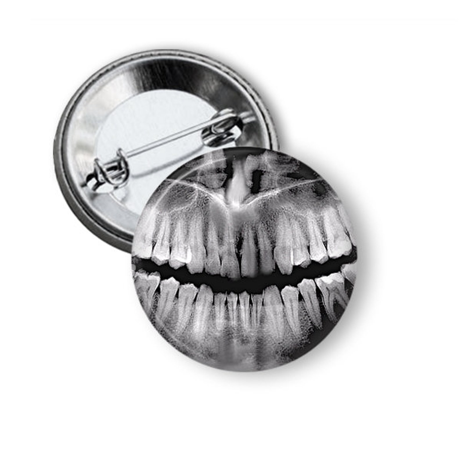 Dental X-ray Pin Back Buttons, Backpack Pins, Jacket Buttons, Flat Back ...