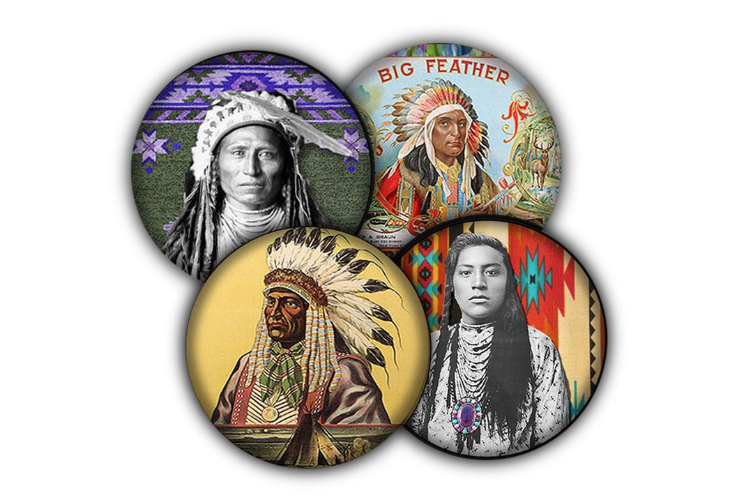 Native American Indian Icon Drink Coasters, Coasters, Tableware ...