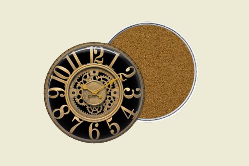 Vintage Clock Coasters, Drink Coasters, Coasters, Tableware, Barware ...