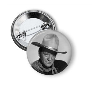 Vintage John Wayne Pin Back Buttons, Backpack Pins, Jacket Buttons ...